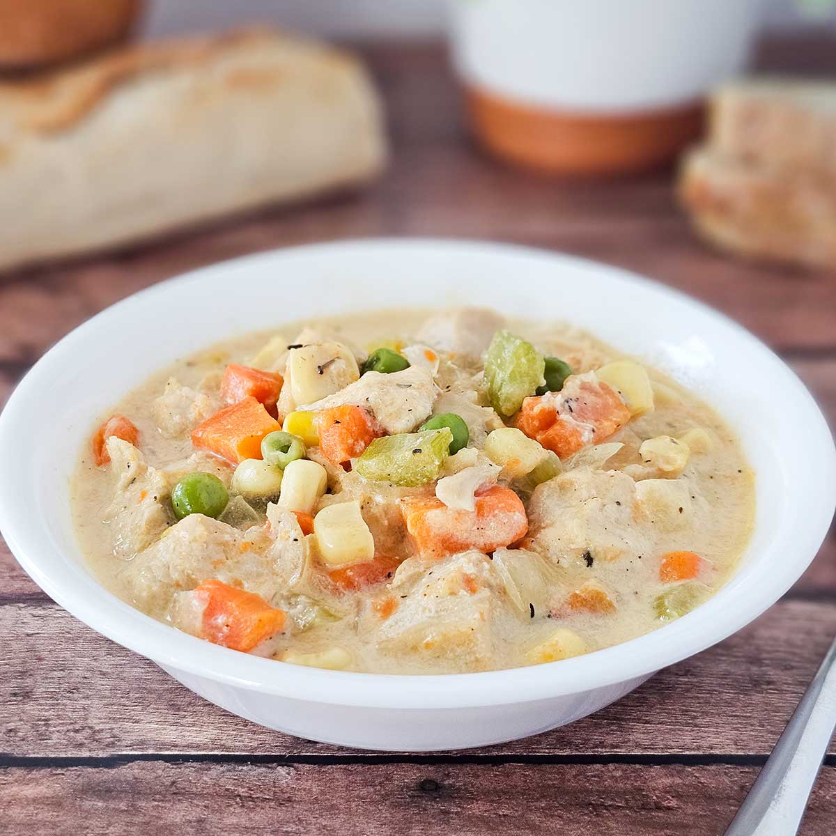 Fast & Easy Crustless Chicken Pot Pie (Instant Pot Recipe)